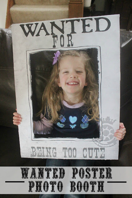 EAT+SLEEP+MAKE: PARTY: Wanted Poster Photo Booth {Tangled Birthday Party}
