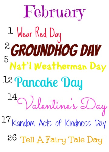 Top 10 days of february ideas and inspiration