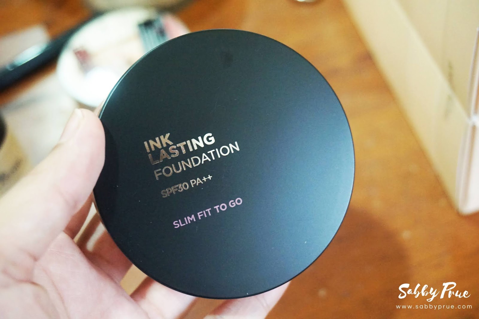 THE FACE SHOP Ink Lasting Foundation Slim Fit Review - ♥ Sabby Prue ...
