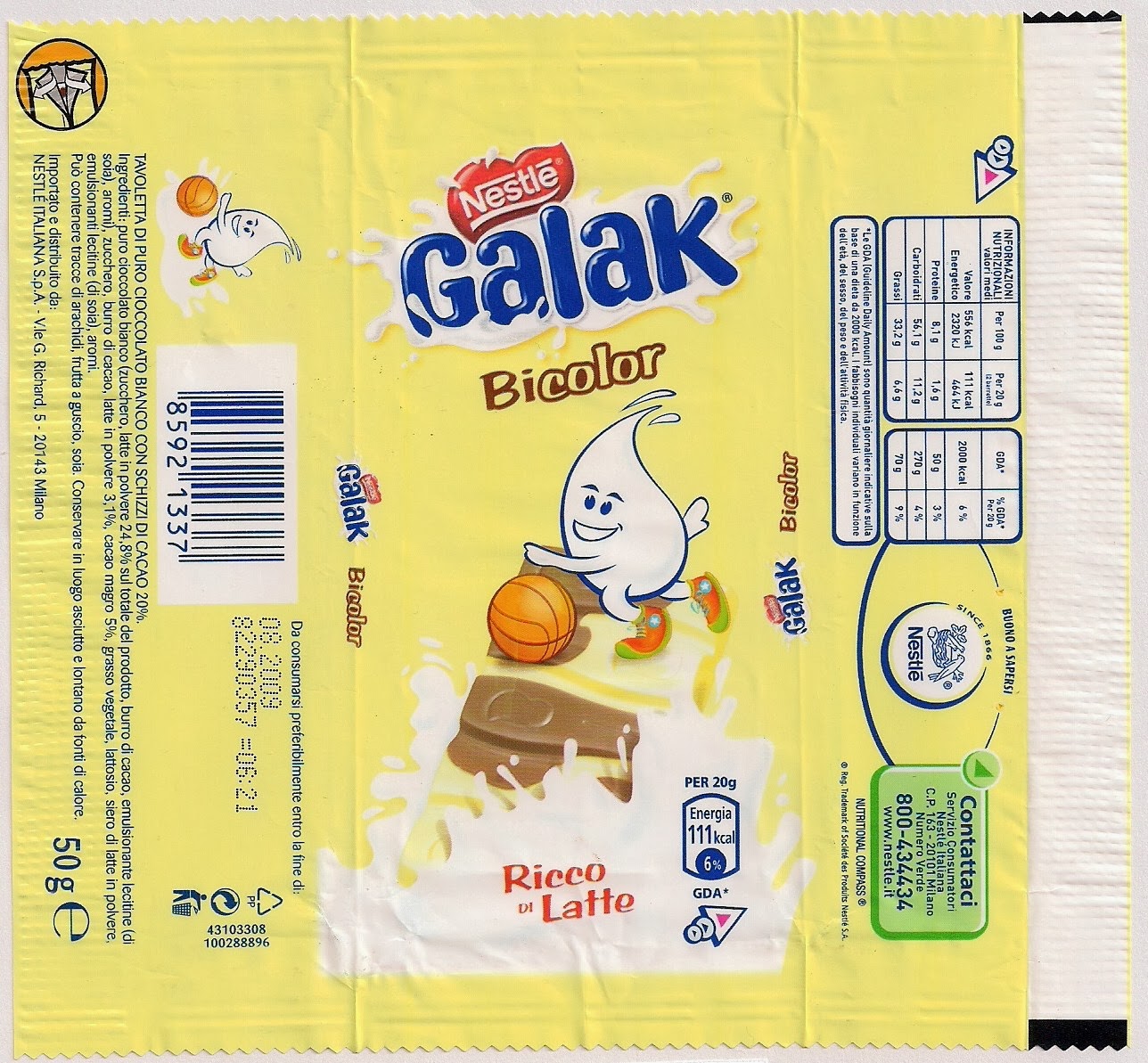 Nestlé Chocolate Wrappers!: Galak 43-50g