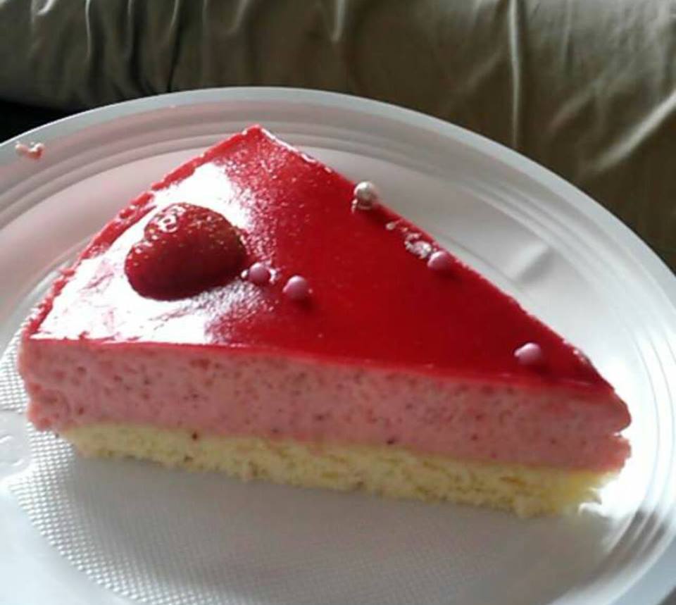 Bavarois aux fraises