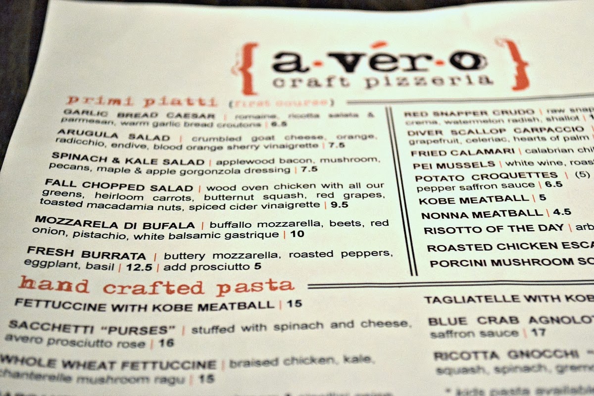 Avero Bar Italiano {Restaurant Review} - Opera Singer in the Kitchen