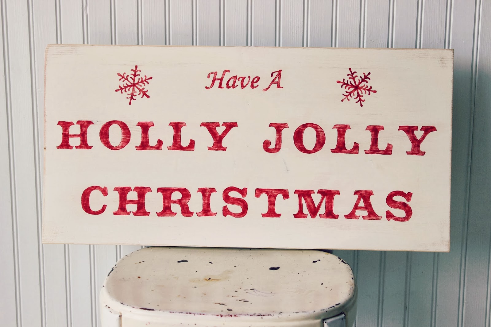 Happy At Home: Hand-painted Christmas Signs