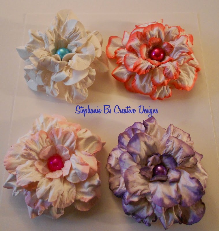 Stephanie B's Creative Designs: Hand Made Flowers