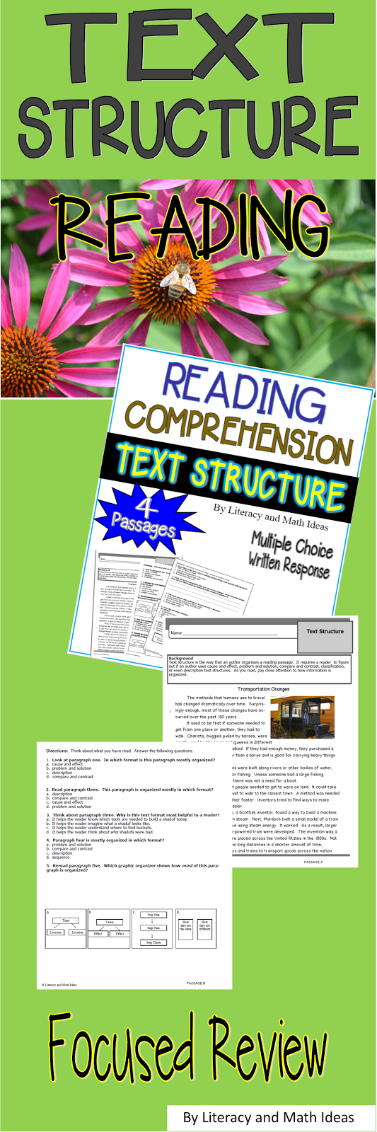 Literacy & Math Ideas: Reading Comprehension (Text Structure)