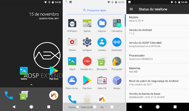 Projeto Moto G: ROM AOSP Extended [Android 7.1.2] [Titan]