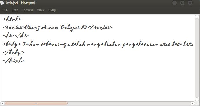 Pengertian dan Fungsi Notepad pada Windows