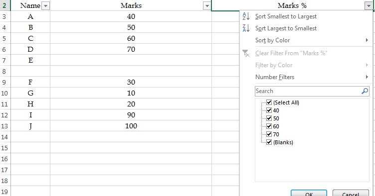 E Learning Microsoft Office Shortcut For Filter In Excel