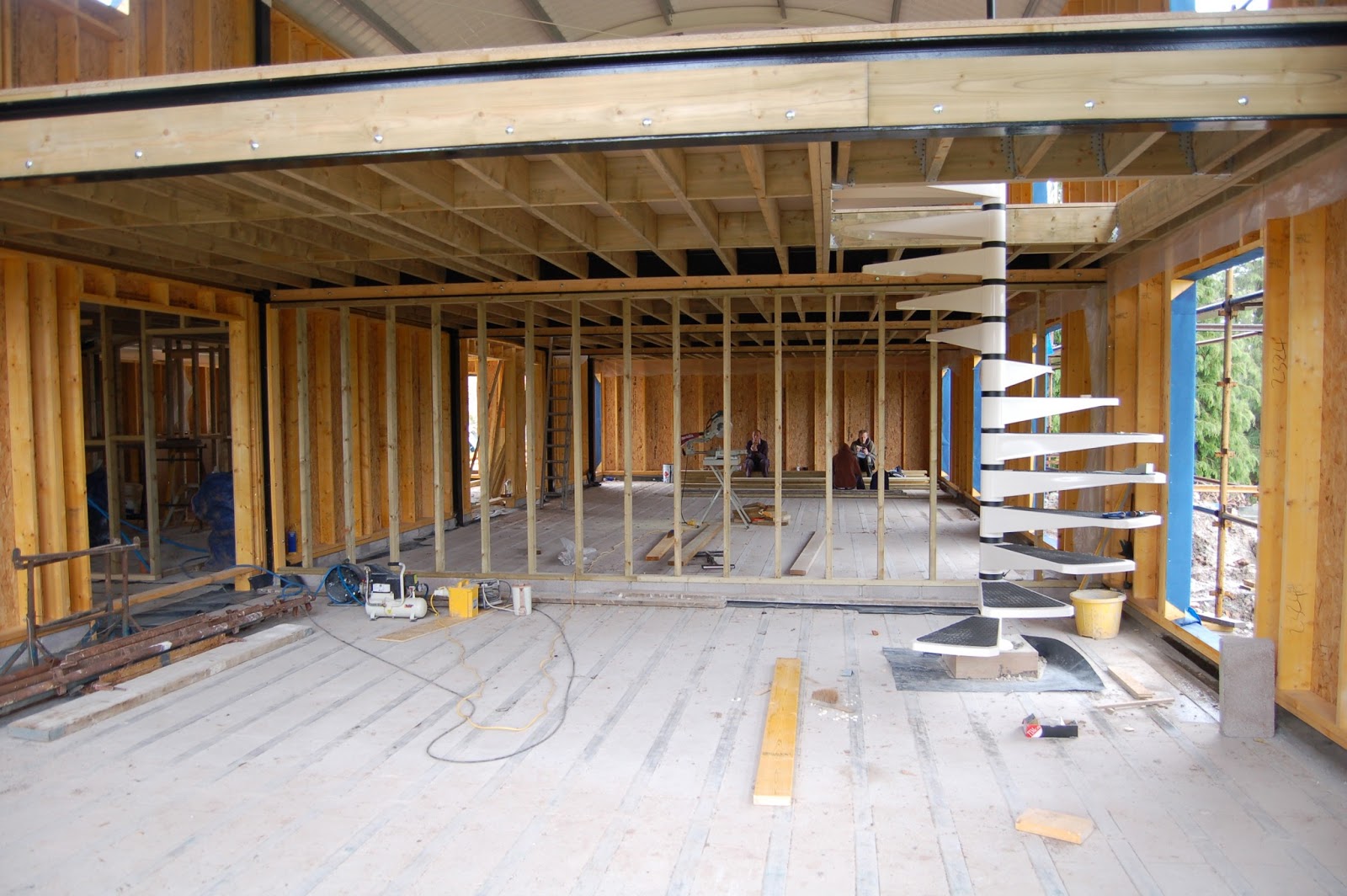 Woodhayes: Internal Studwork installation.