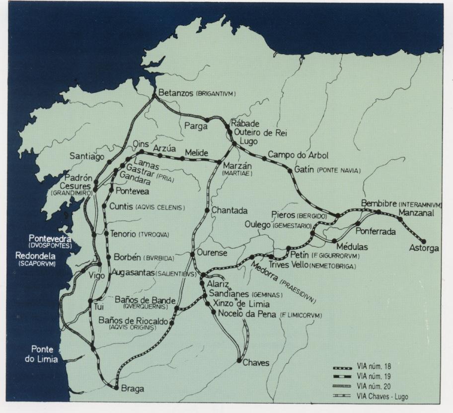 Iniciarte: Calzadas romanas na Gallaecia: A Vía Nova ou XVIII