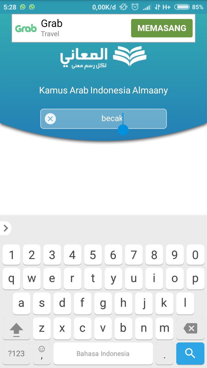Kamus Bahasa Arab Al Maani - SMP MTs Pendidikan Menegah