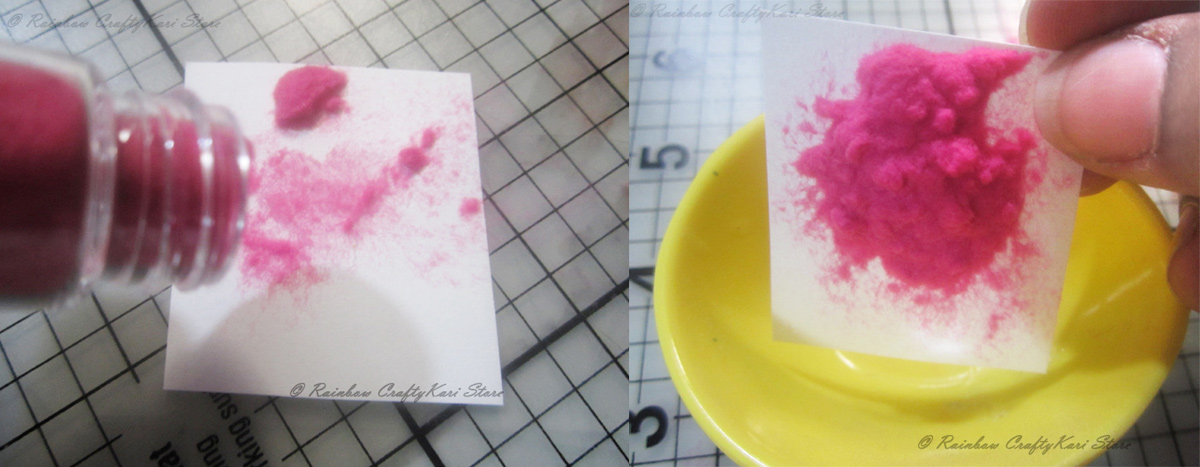 Welcome to Rainbow Craftykari Blog: Tutorial - How to use Flocking ...