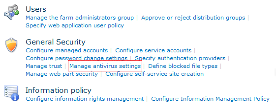 Configure antivirus software for SharePoint Portal Services