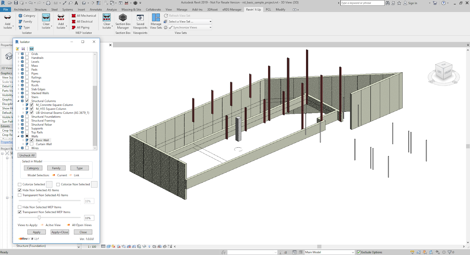 Revit Add-Ons: Isolator