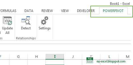Raj Excel: How to Enable PowerPivot Tab in Excel 2013