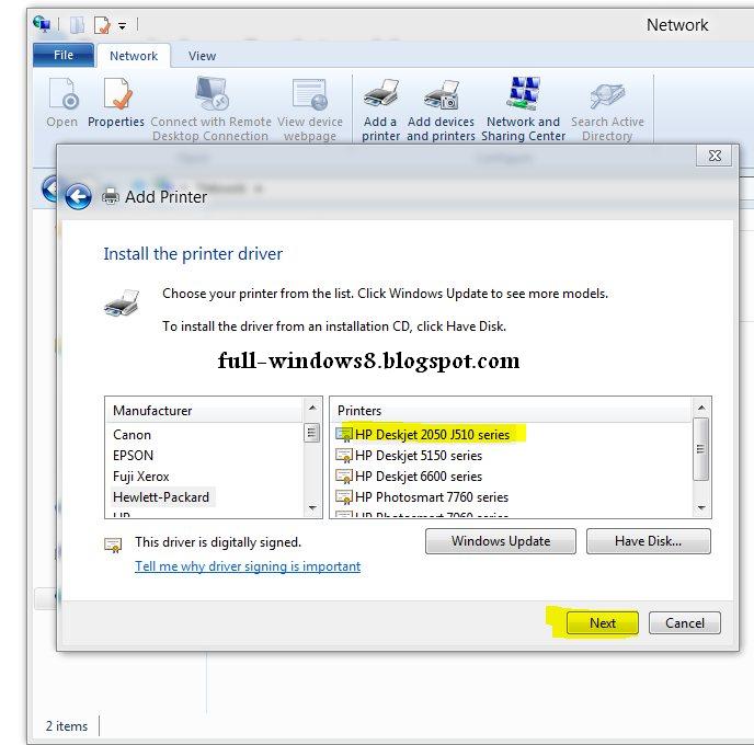 Tips And Trick Windows 8: How to add local printer or network printer ...