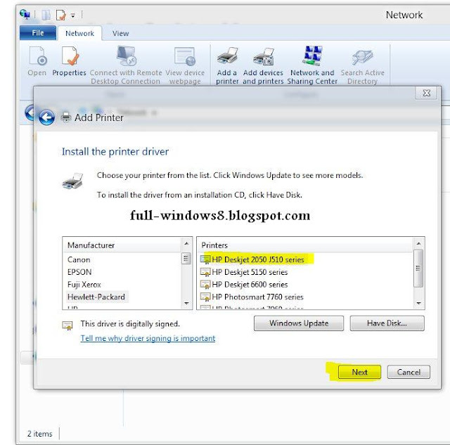 Tips And Trick Windows 8: How to add local printer or network printer ...