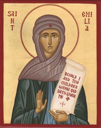 ORTHODOX CHRISTIANITY THEN AND NOW: Saint Emmelia, Mother of Saint ...