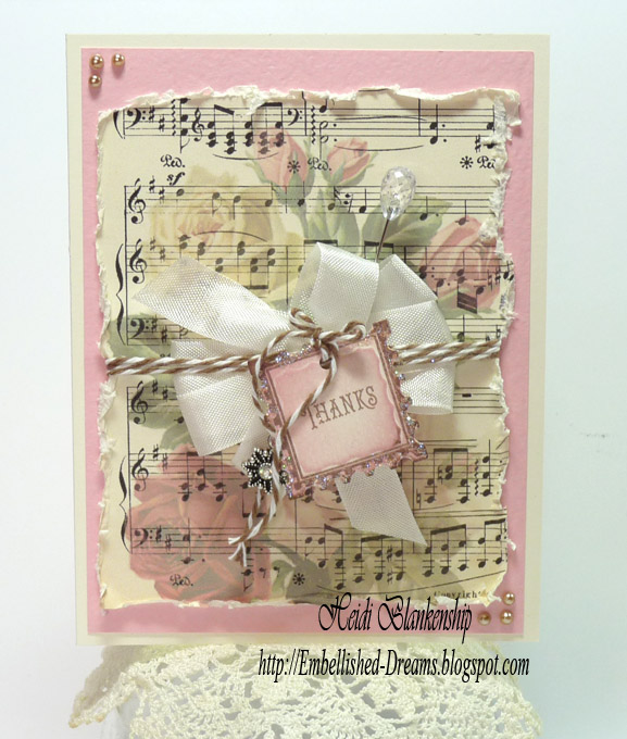 Embellished Dreams: Crafty Secrets Rose Music Note Cards