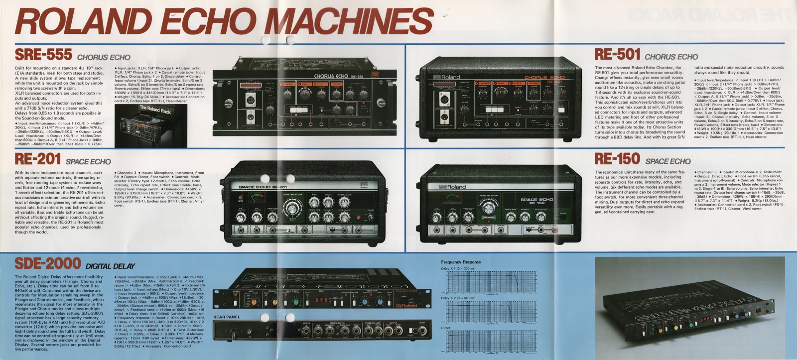 MATRIXSYNTH: Roland Echo Machines - Product Sheet Brochure