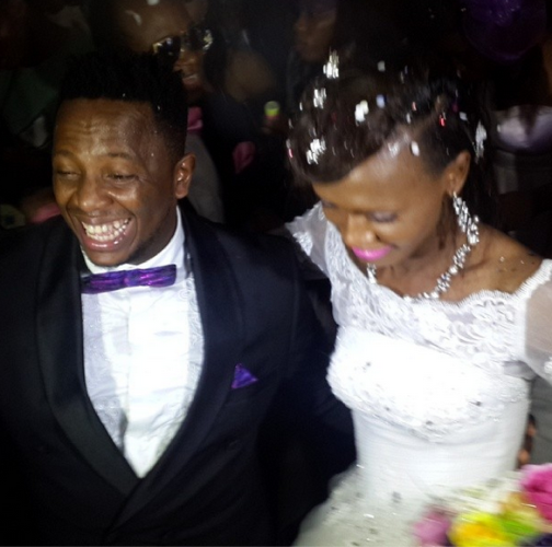 Photos from gospel singers Jahdiel and Eben's white wedding