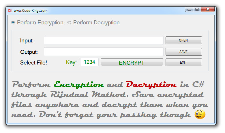 Learn Advanced C# Code: C# Encryption and Decryption by Rijndael Method