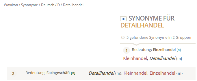 Blog4Search: Woxikon: Suchbegriffe und Synonyme richtig finden