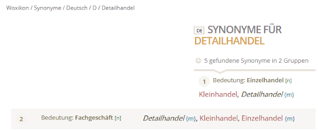 Blog4Search: Woxikon: Suchbegriffe und Synonyme richtig finden