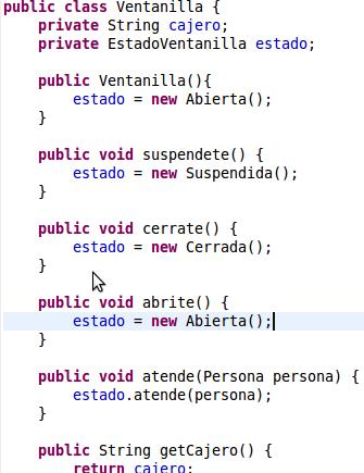 Mi granito de java: State