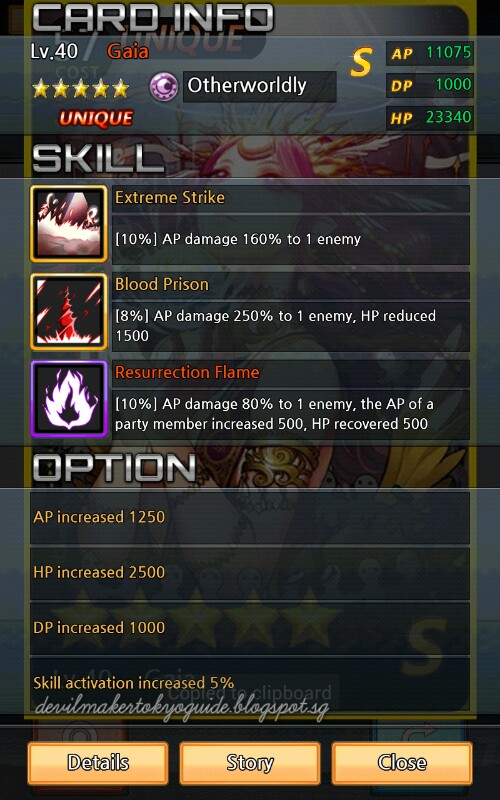 Devil Maker Tokyo Guide: Gaia