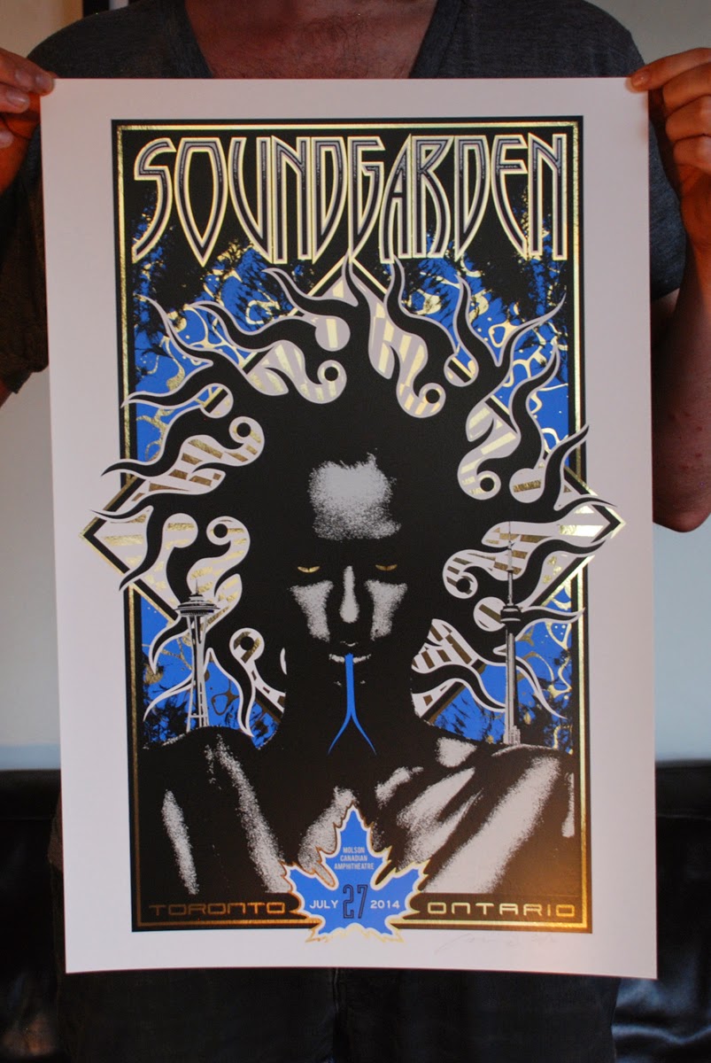 Inside The Rock Poster Frame Blog Adam Pobiak Soundgarden Toronto