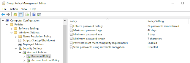 MVP Blog: How-to create passoword policy through GPO