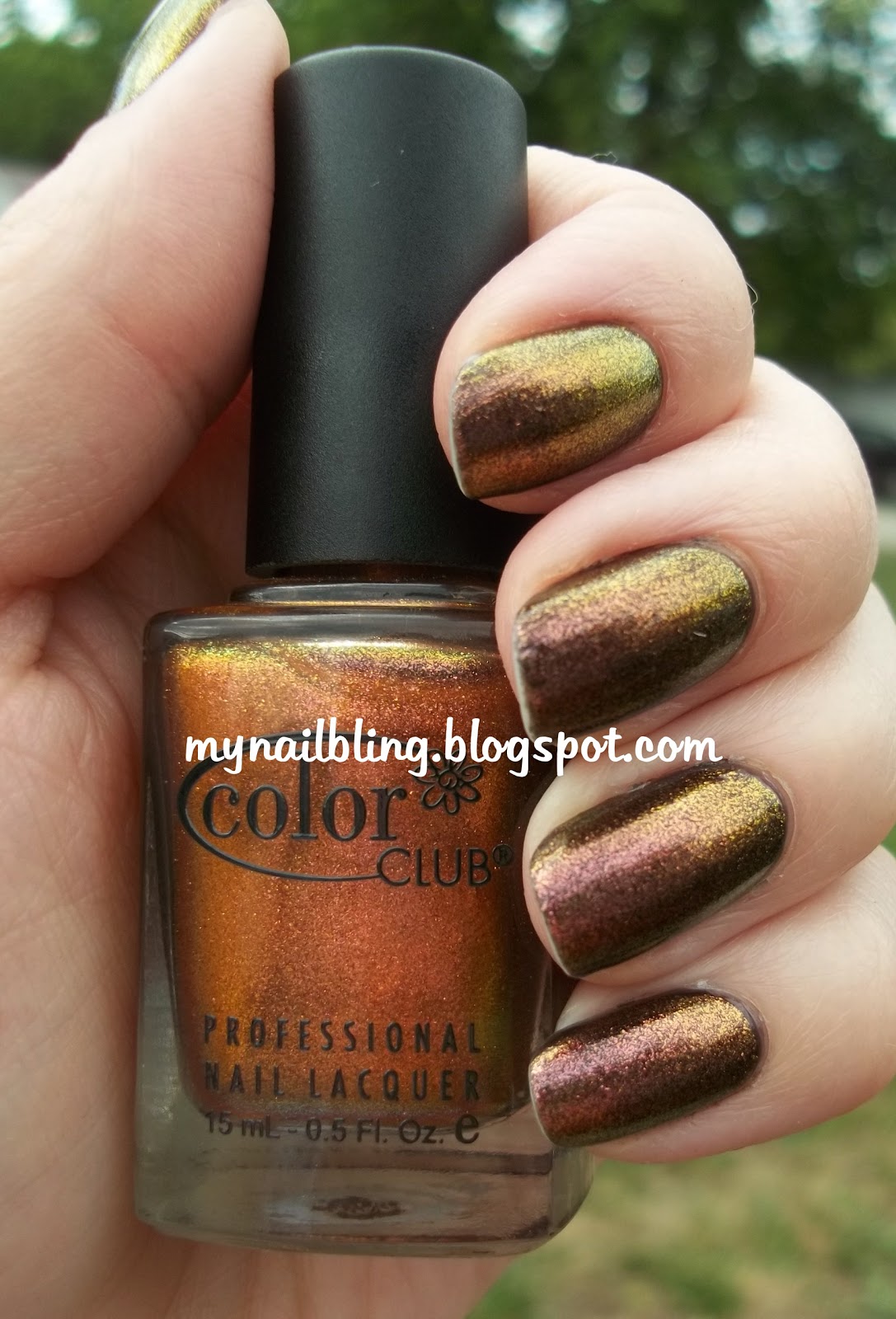 My Nail Bling: Color Club "Wild & Willing" over Wet n Wild "Under Your ...