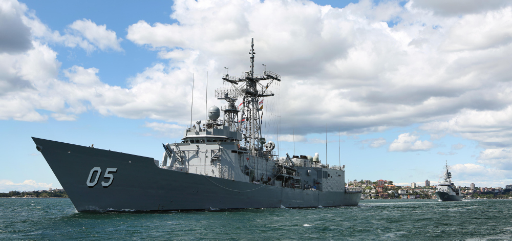DEFENSE STUDIES: HMAS Anzac Gets Underway for Readiness Tests