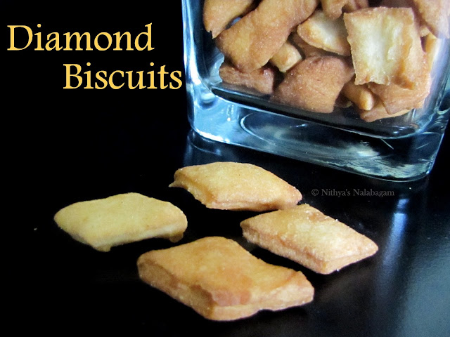 Maida Diamond biscuits recipe |Nithya's Nalabagam