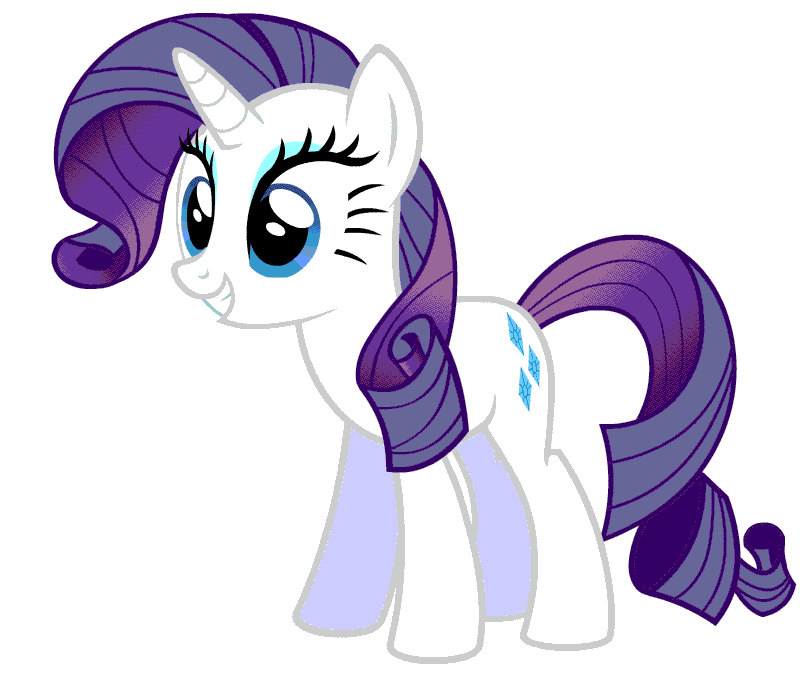 My Little Pony: GIFs animados de Rarity en My Little Pony