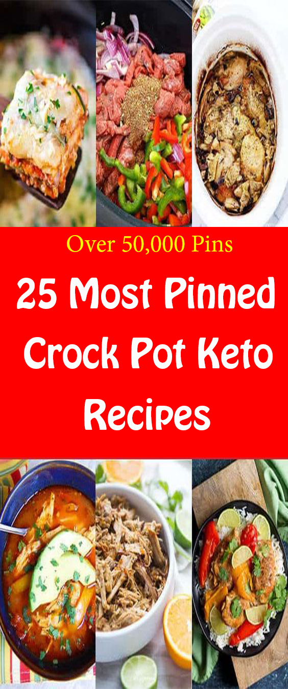 25 Most Pinned Crock Pot Keto Recipes with Over 50,000 Pins #crockpot # ...