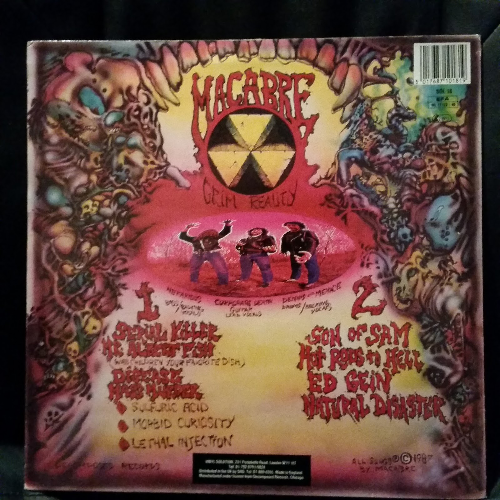 Brown-Sock's Shit Hole: Macabre (USA) - Grim Reality (1987)