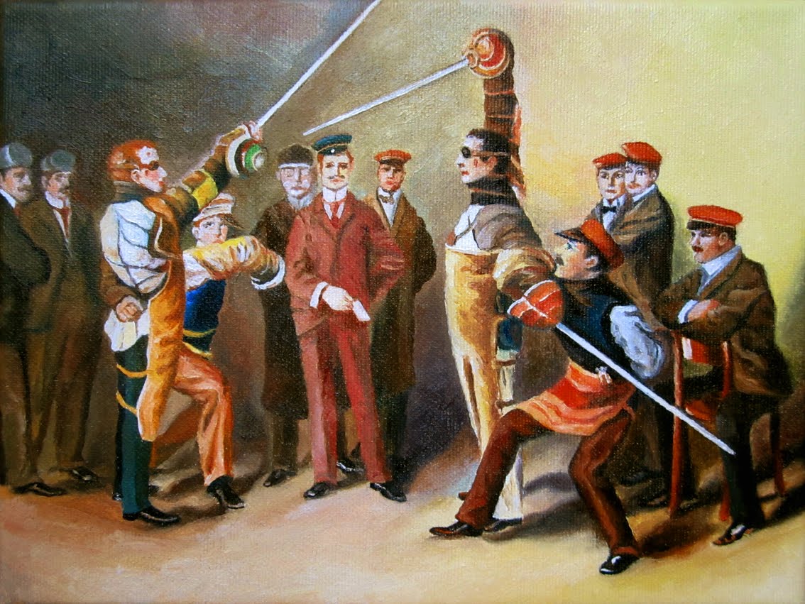 Kathrin Hufen: Mensur nach Georg Mühlberg