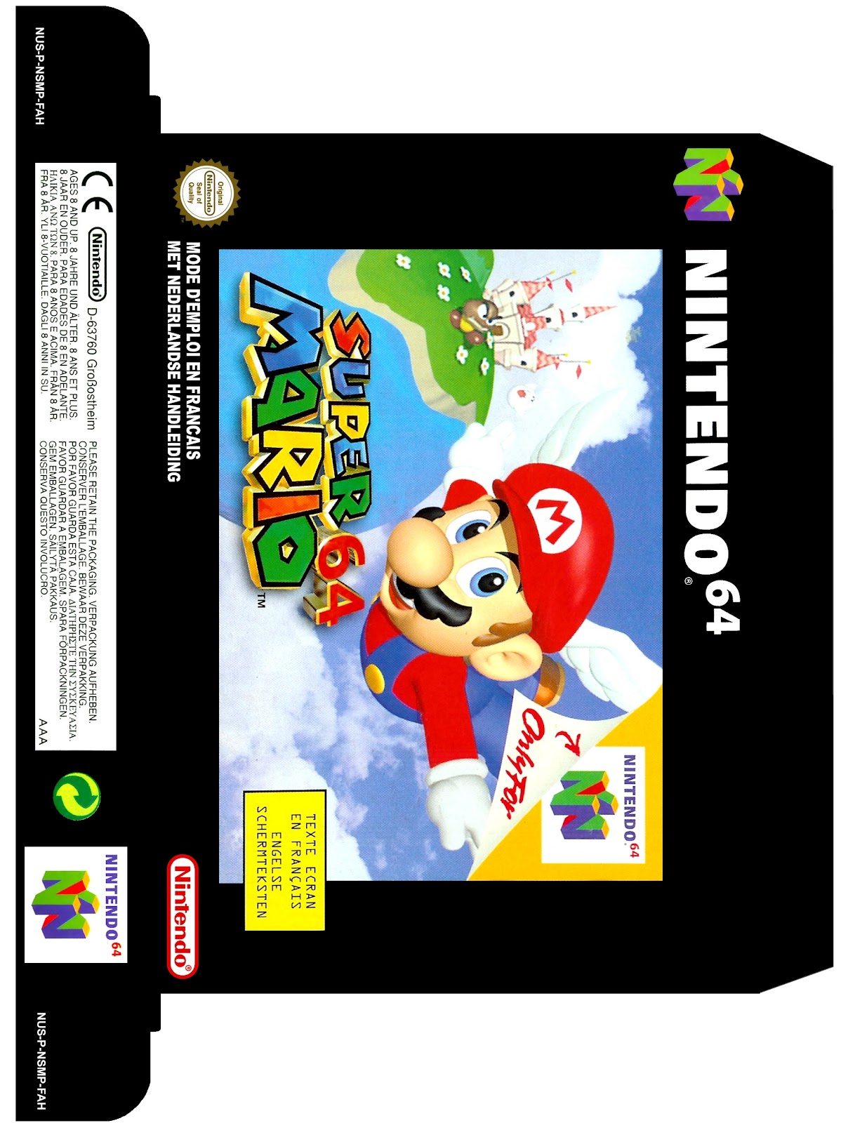 Gamer Labels: Super Mario 64