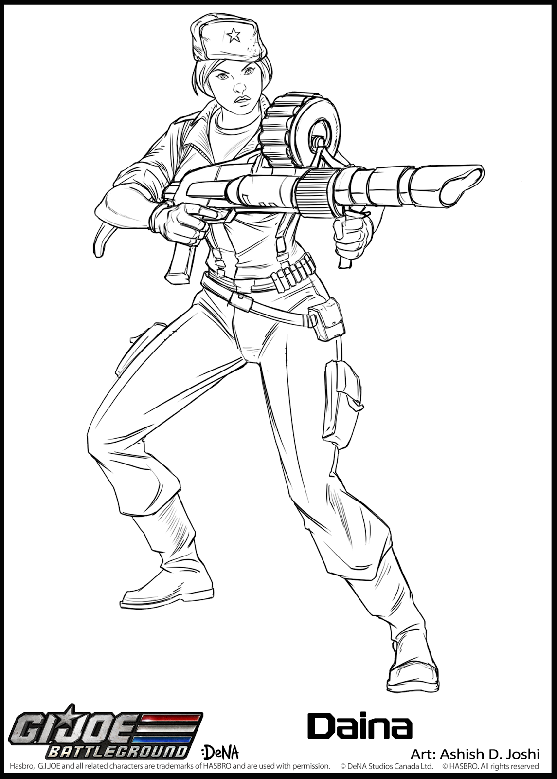 ATOMIC HERMIT: G.I.JOE Battleground line Art