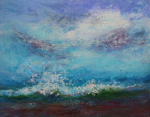 Daily Painters Abstract Gallery: Surf Spray, Beach and Ocean Paintings ...