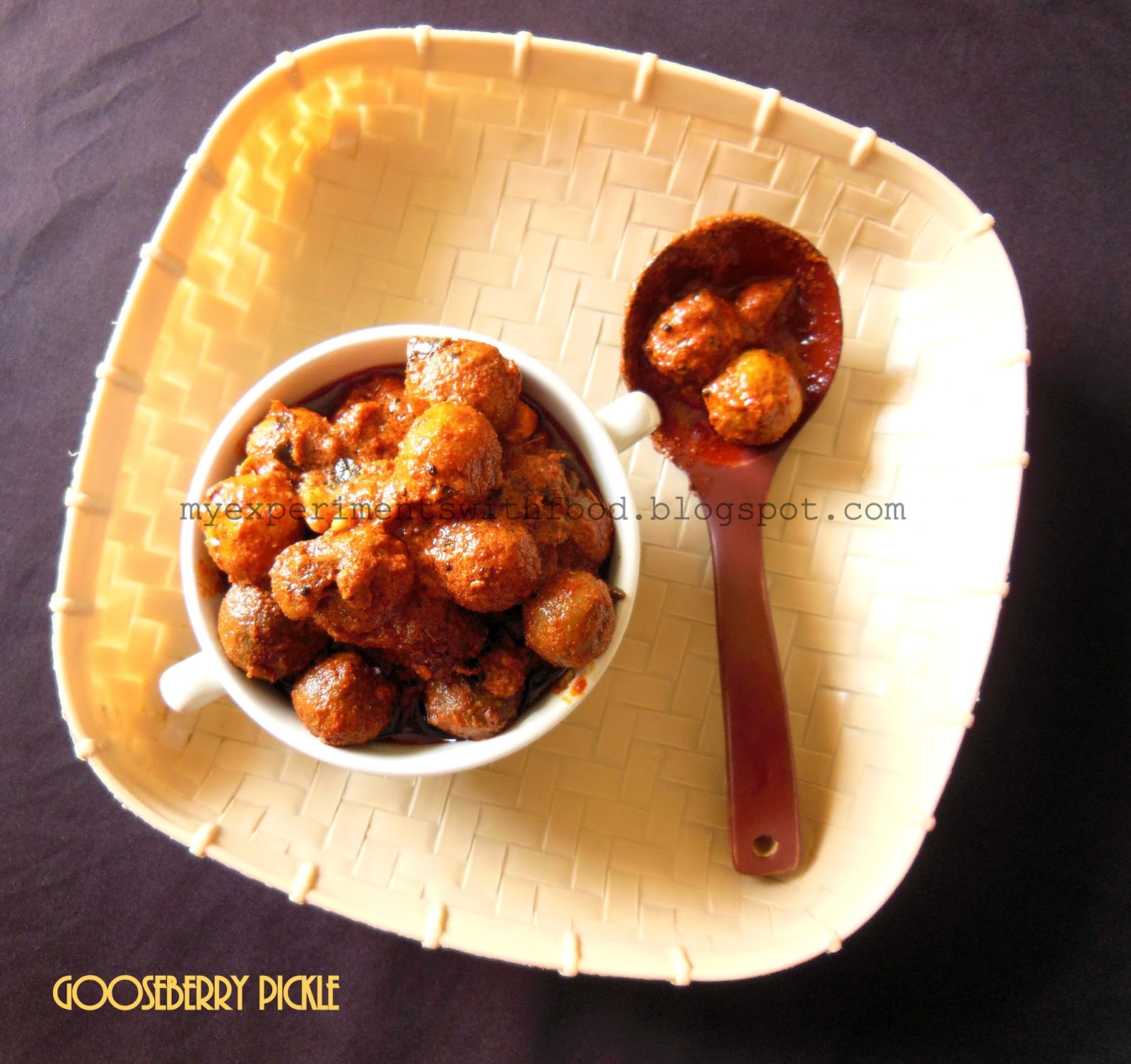 My Experiments With Food: Uppilitta Nellikka Achar / Salted Gooseberry ...