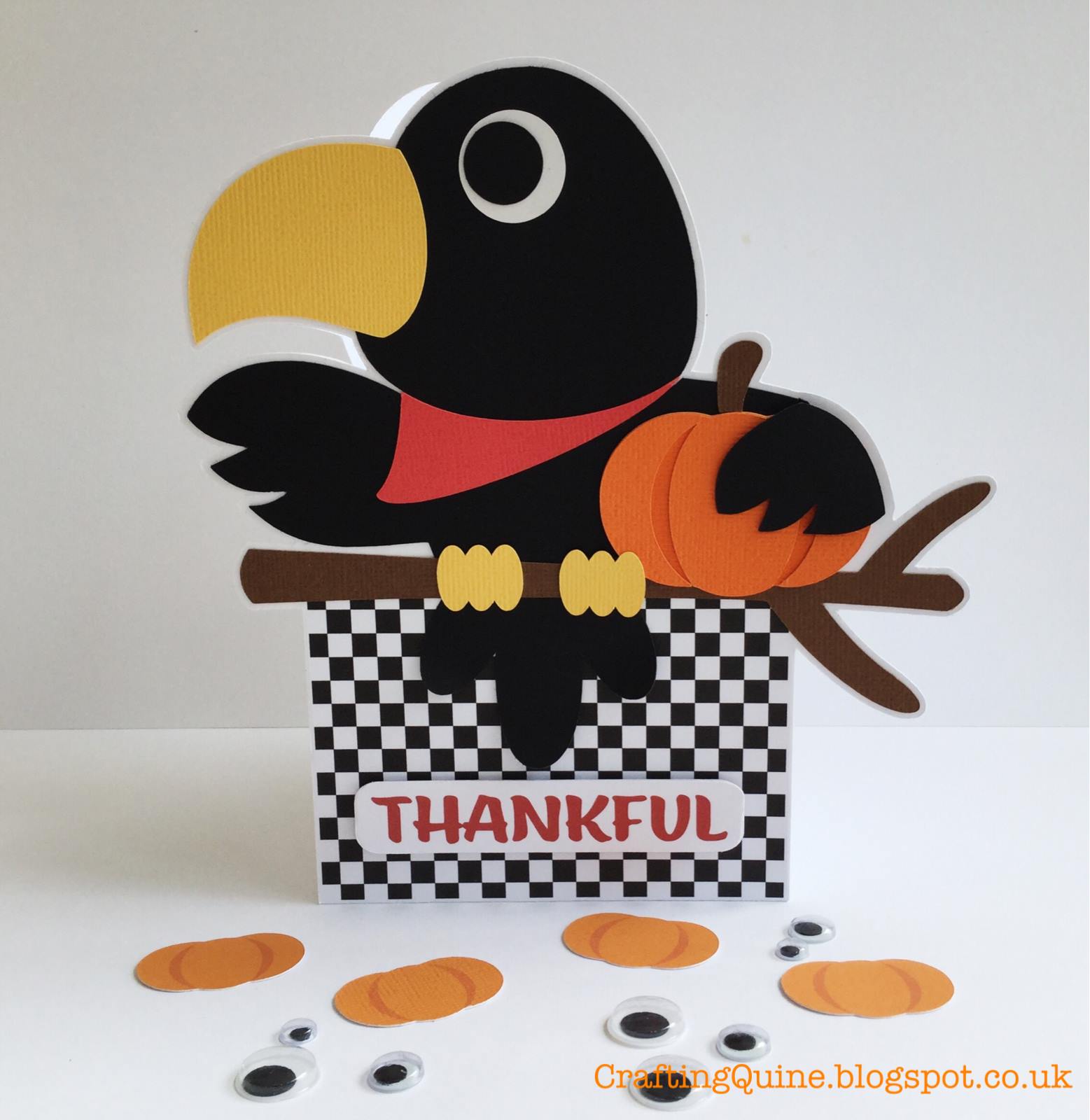 Crafting Quine: Fall Crow Card and Place Cards