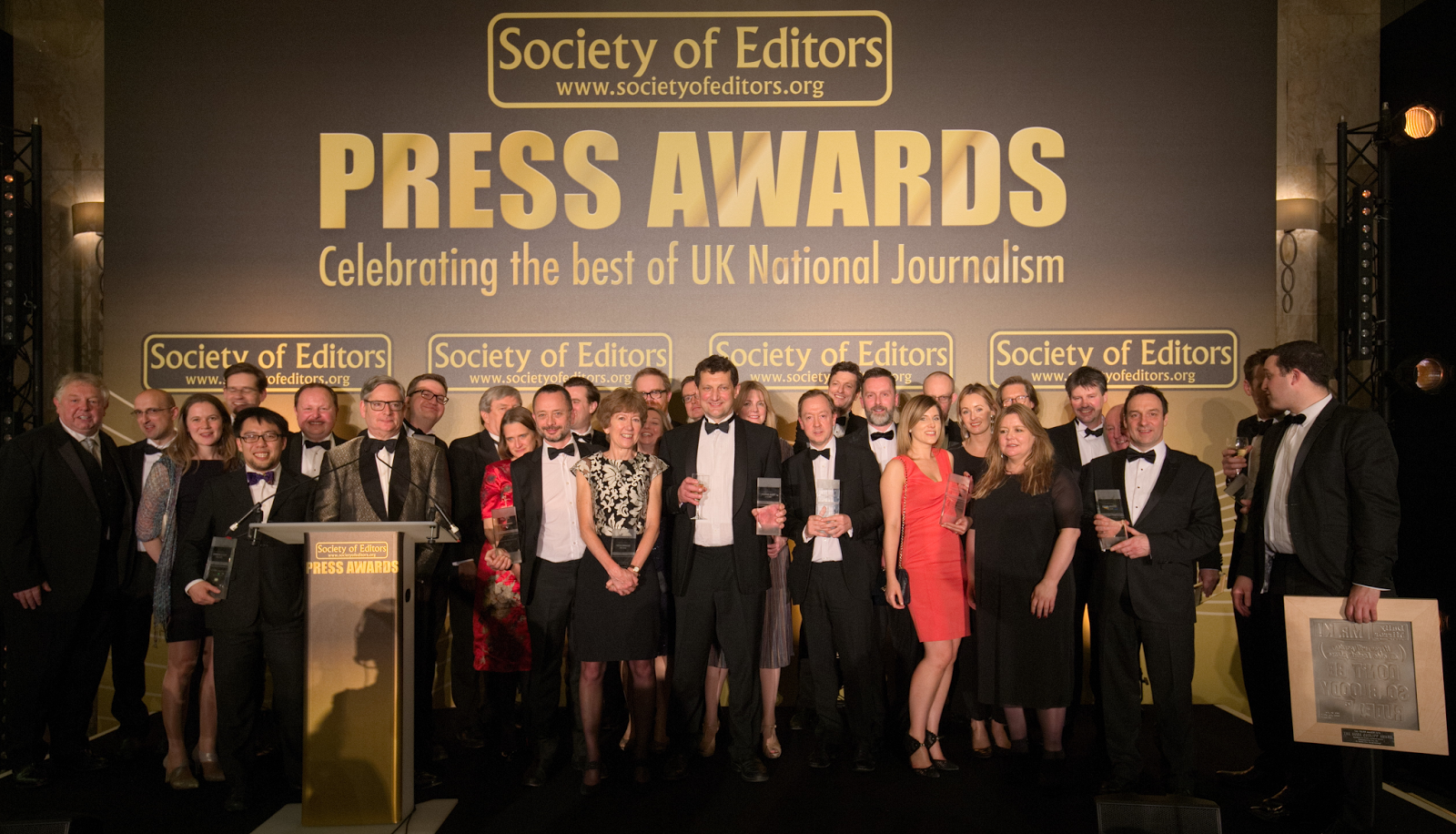 Sands Media Services: The Press Awards - a night to remember