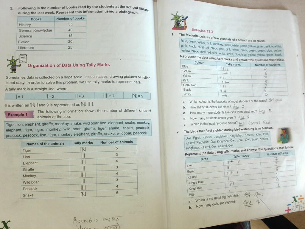 Maths Notebook ,Textbook And Workbook Work