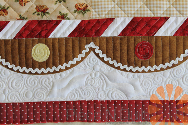 Piece N Quilt: Gingerbread Village - Custom Machine Quilting by Natalia ...