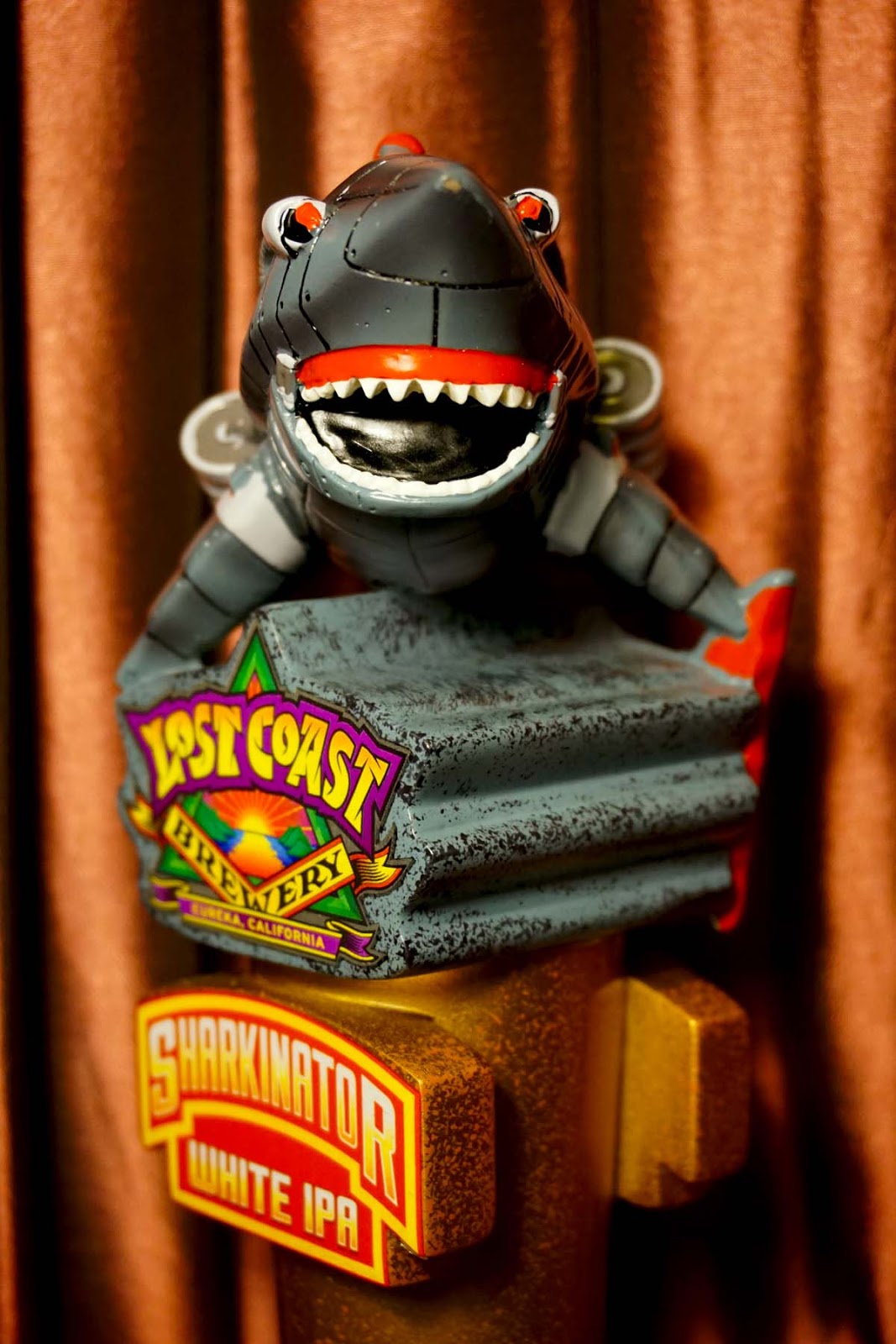 Tap Handle #615: Lost Coast - Sharkinator White IPA (Version 2)