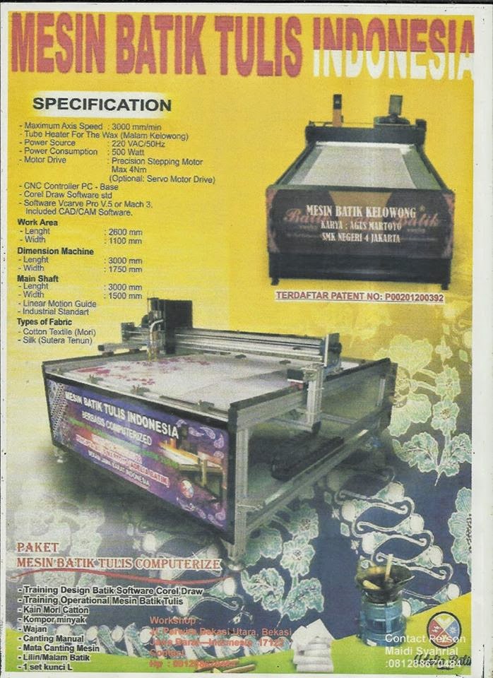 Mesin Batik, Machine Batik