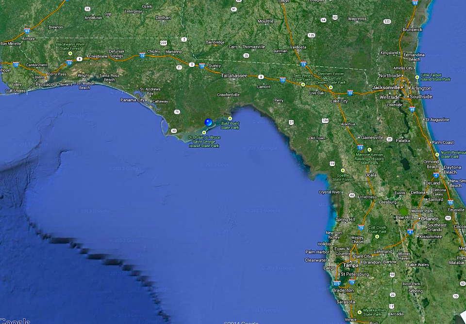 Where Is Carrabelle Florida On The Map Of Florida